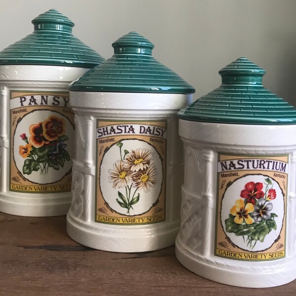 Vintage Canister Set - Etsy
