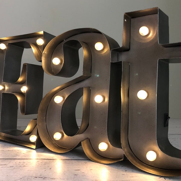 Marquee Light up Eat Sign - Etsy