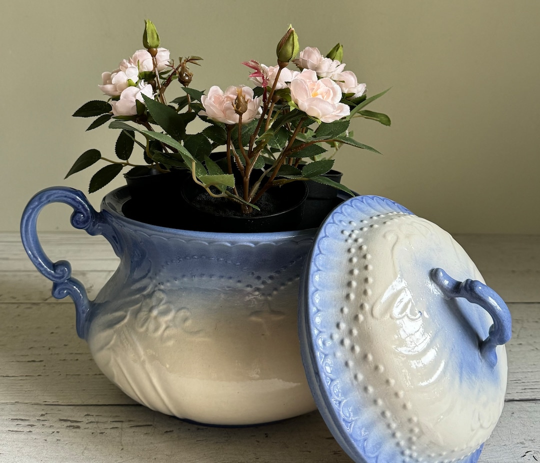 Vintage Chamber Pot With Lid - Etsy