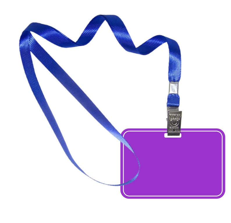 Amateur Radio Plastic Name Badge With Clip, Magnet Back or Blue Lanyard ...