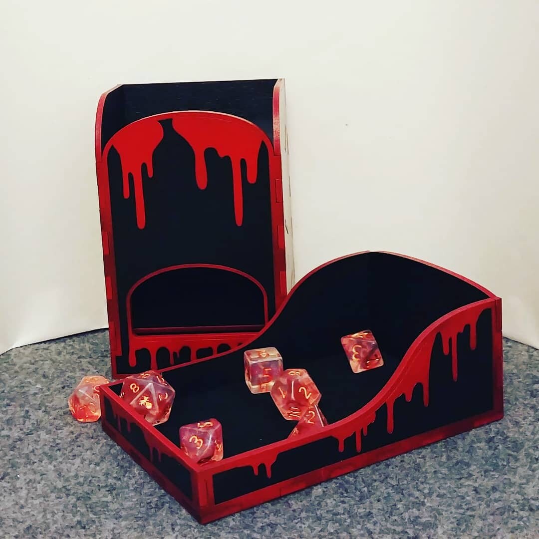 Bloody Wood Folding Dice Tower for Tabletop Gaming - RPG | Dungeons and ...