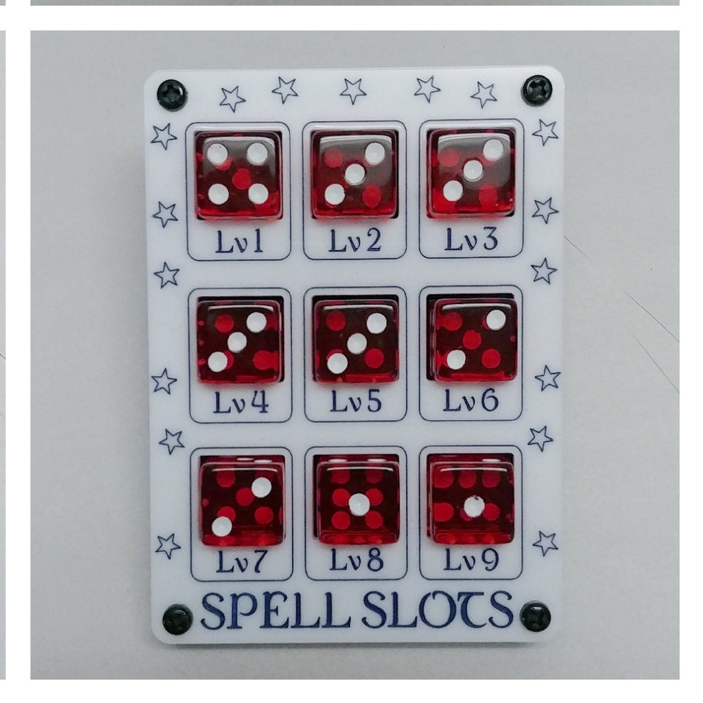 Spell Slot Counter for D&D/Dungeons and Dragons Spell - Etsy.de