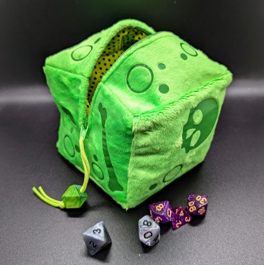 Gelatinous Cube Plush Dice Bag, Dnd, Dice Holder, Dice Storage, Dnd ...