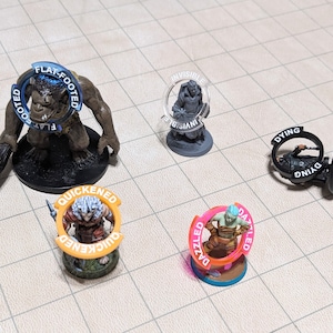 Pathfinder 2E Condition Rings and Status Effect Markers, Remaster - RPG ...