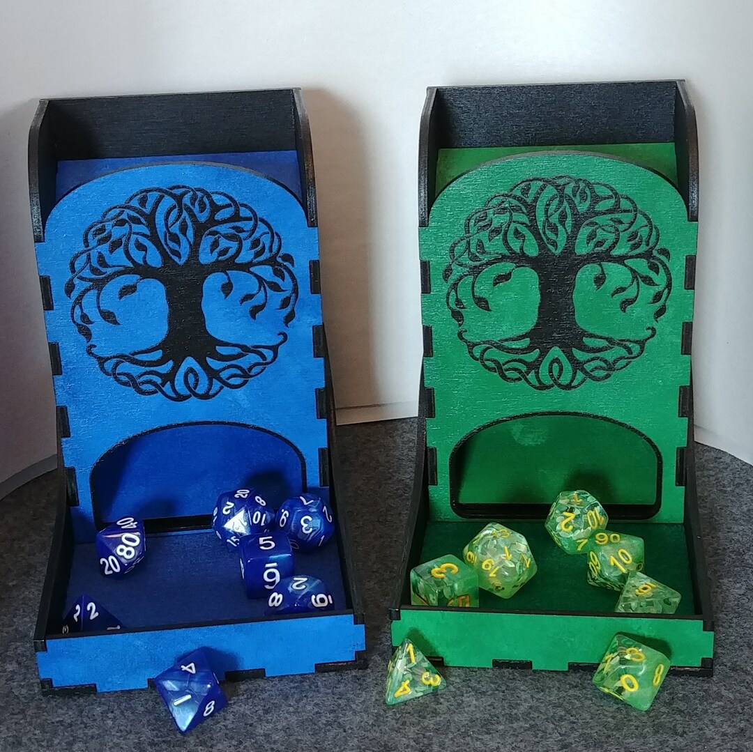 Tree of Life Wood Folding Dice Tower for Tabletop Gaming - RPG ...