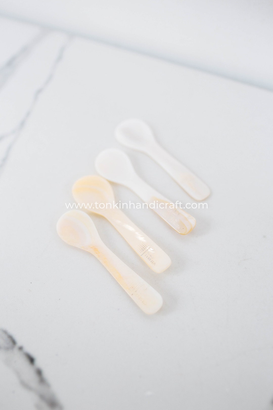 Personalized Mother of Pearl Seashell Caviar Spoon, Natural ...