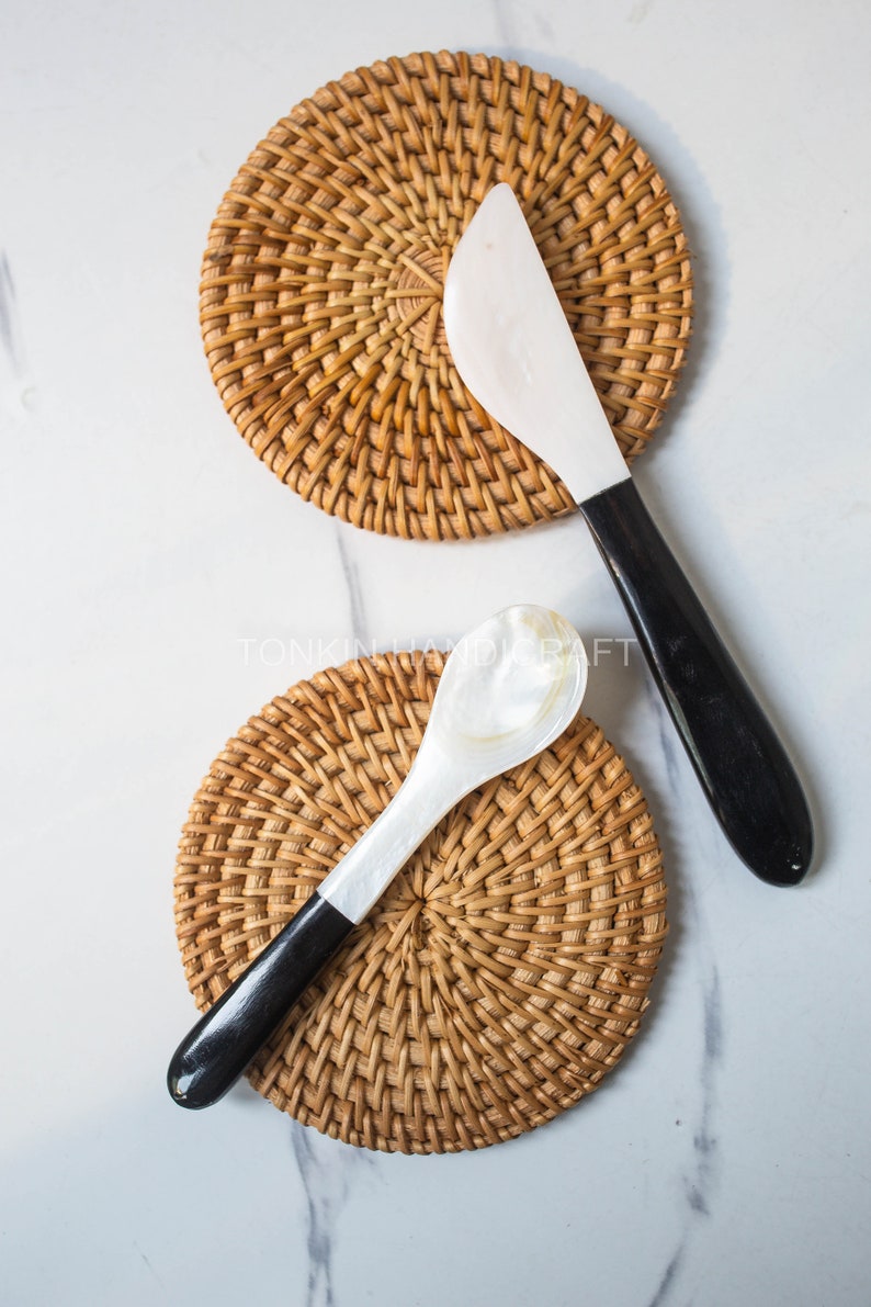 Mother of Seashell Spreader Butter Spreader Knife 1, Natural Horn ...