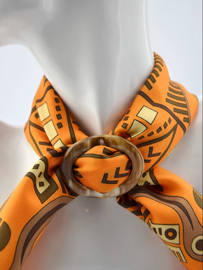 Buffalo Horn Lacquer Round Scarf Ring, Horn Shawl Ring,buckle Scarf ...