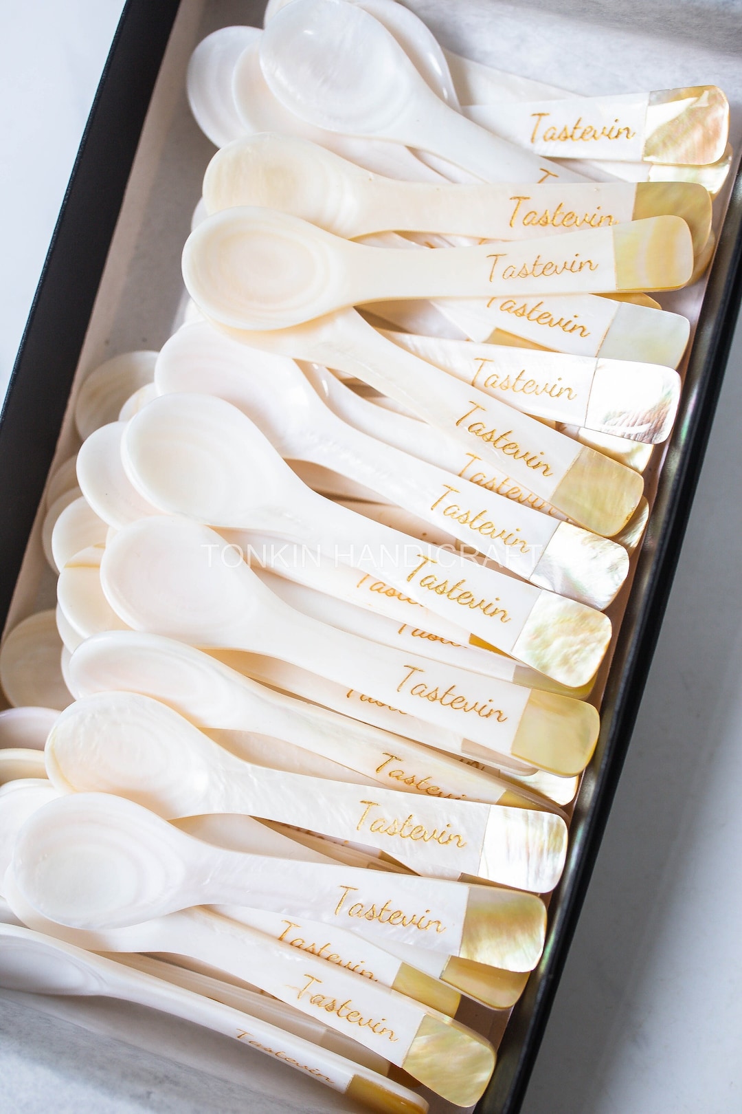 Wholesale Personalized Mother of Pearl Caviar Spoon Favor Wedding Spoon ...