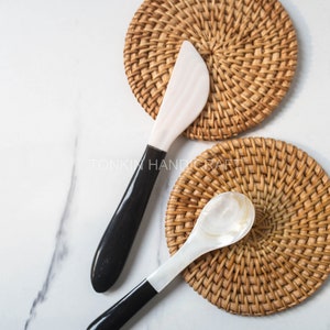 Mother of Seashell Spreader Butter Spreader Knife 1, Natural Horn ...