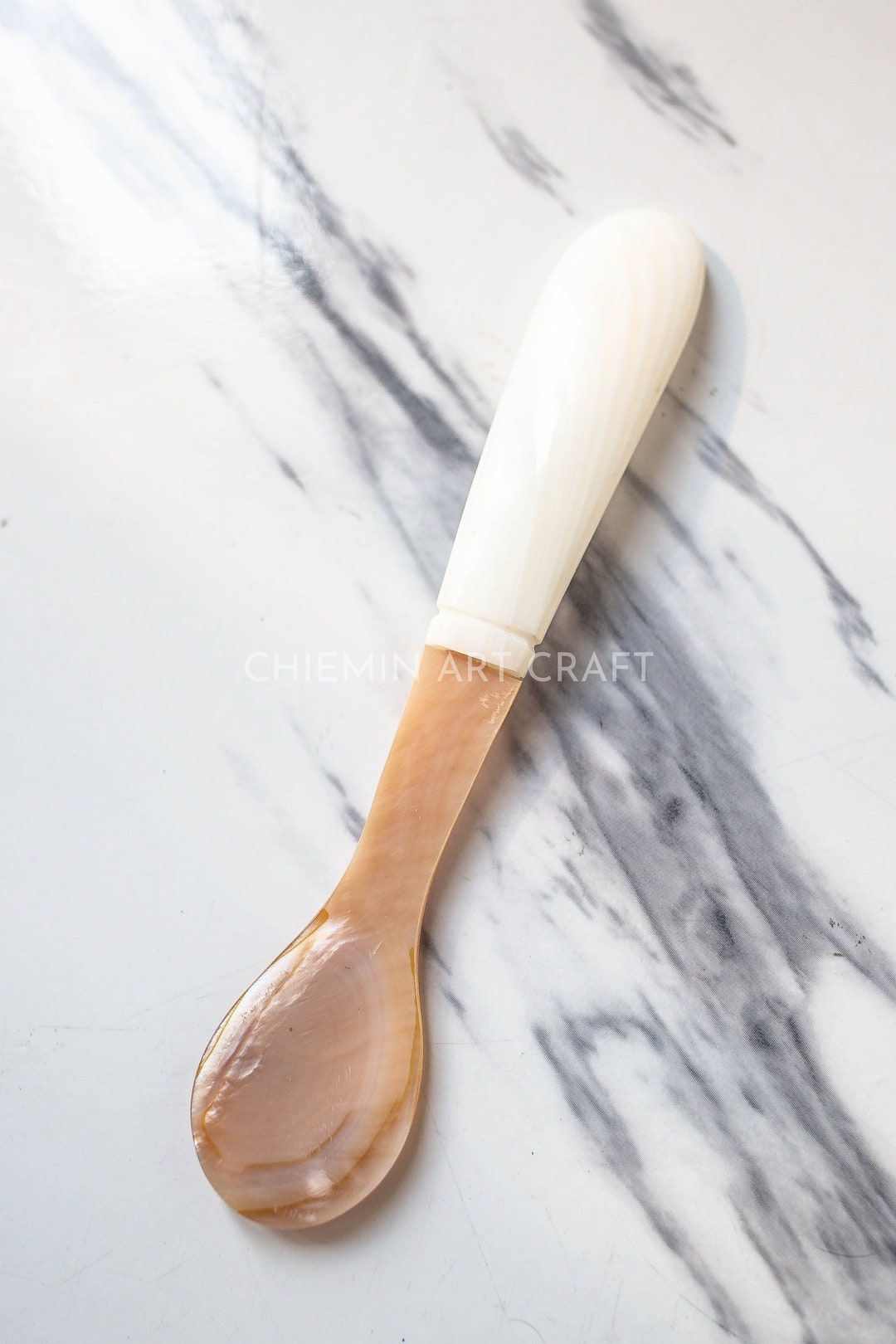 Personalized Hong Mother of Pearl Seashell Spoon, Natural Personalized ...