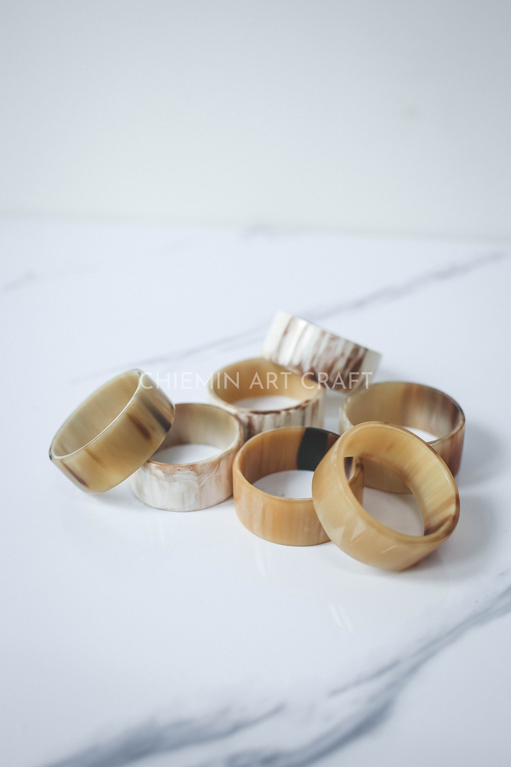 Buffalo Horn Napkin Ring, Table Decor, Boho Napkin Ring, Natural ...