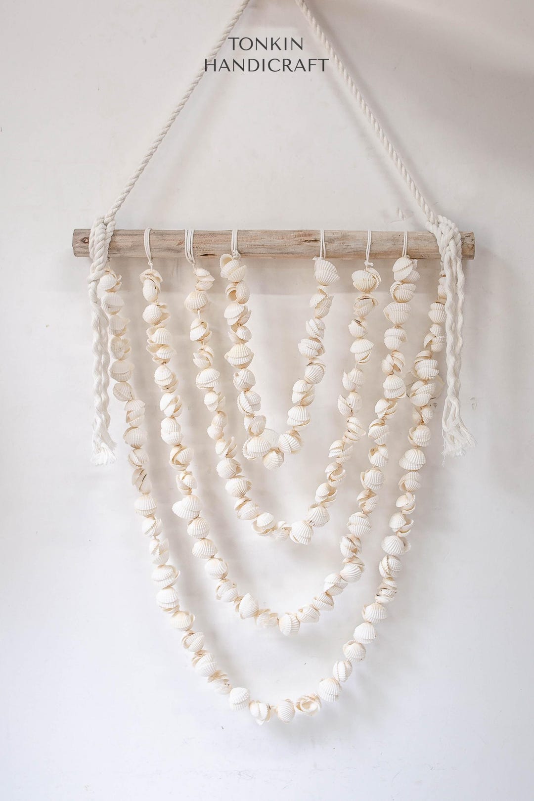 Shell Wall Hanging, Sea Shells Wall Art,shell Wall Curtain, Boho Shell ...