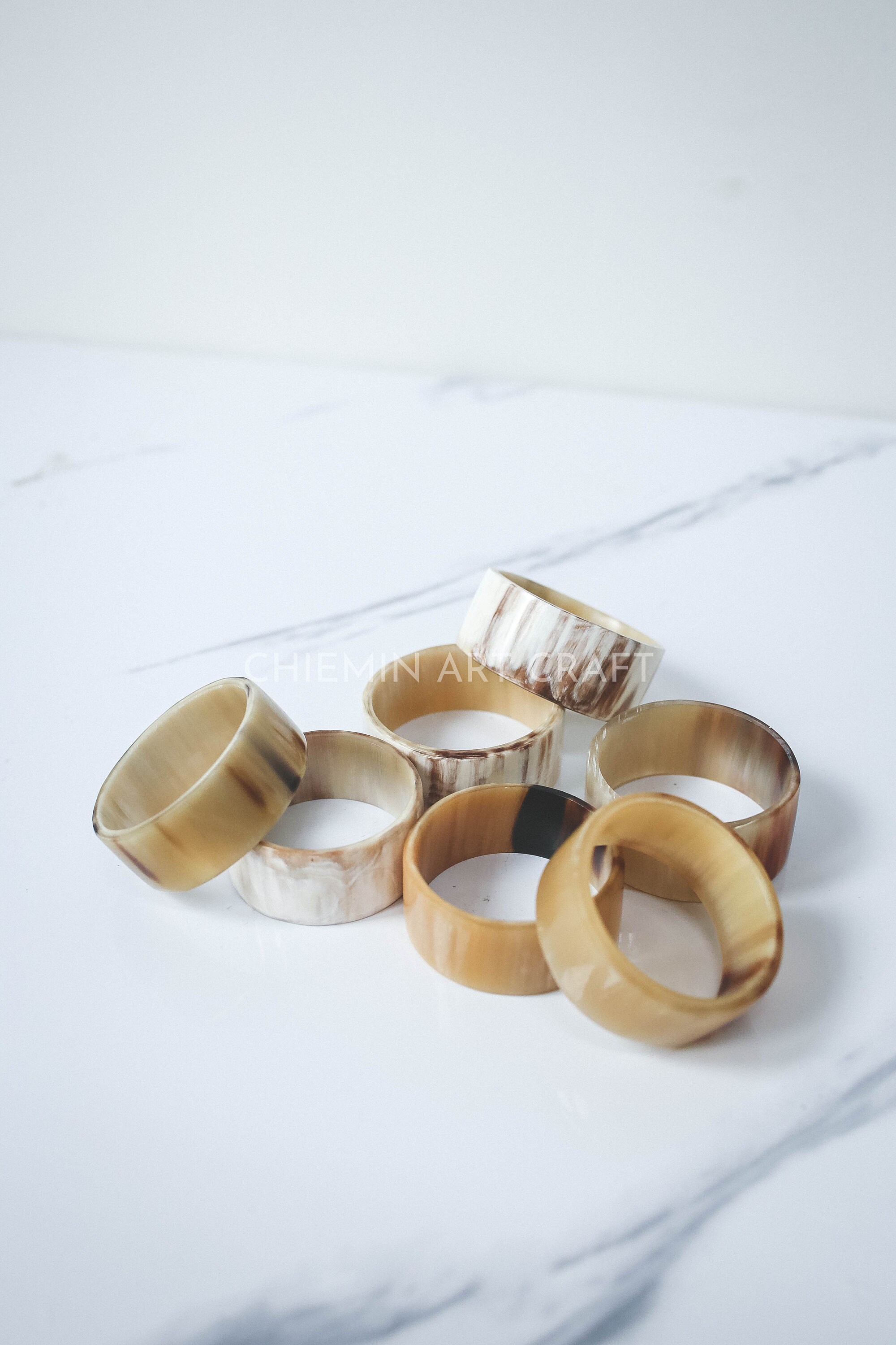 Buffalo Horn Napkin Ring, Table Decor, Boho Napkin Ring, Natural ...
