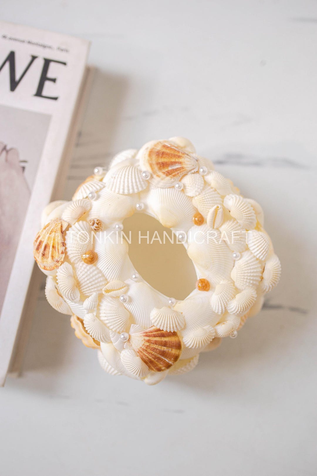 Seashell Tissue Box, Seashell Tissue Box Holder, Beach Wedding Gift ...