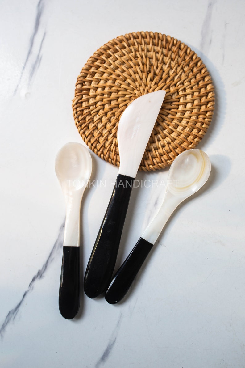 Mother of Seashell Spreader Butter Spreader Knife 1, Natural Horn ...