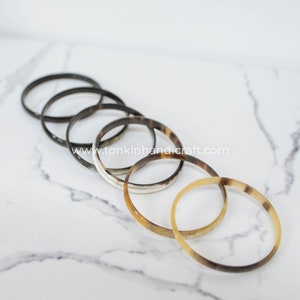 Horn Cuff Bangle Bracelet, Buffalo Horn Bracelet for Women ...