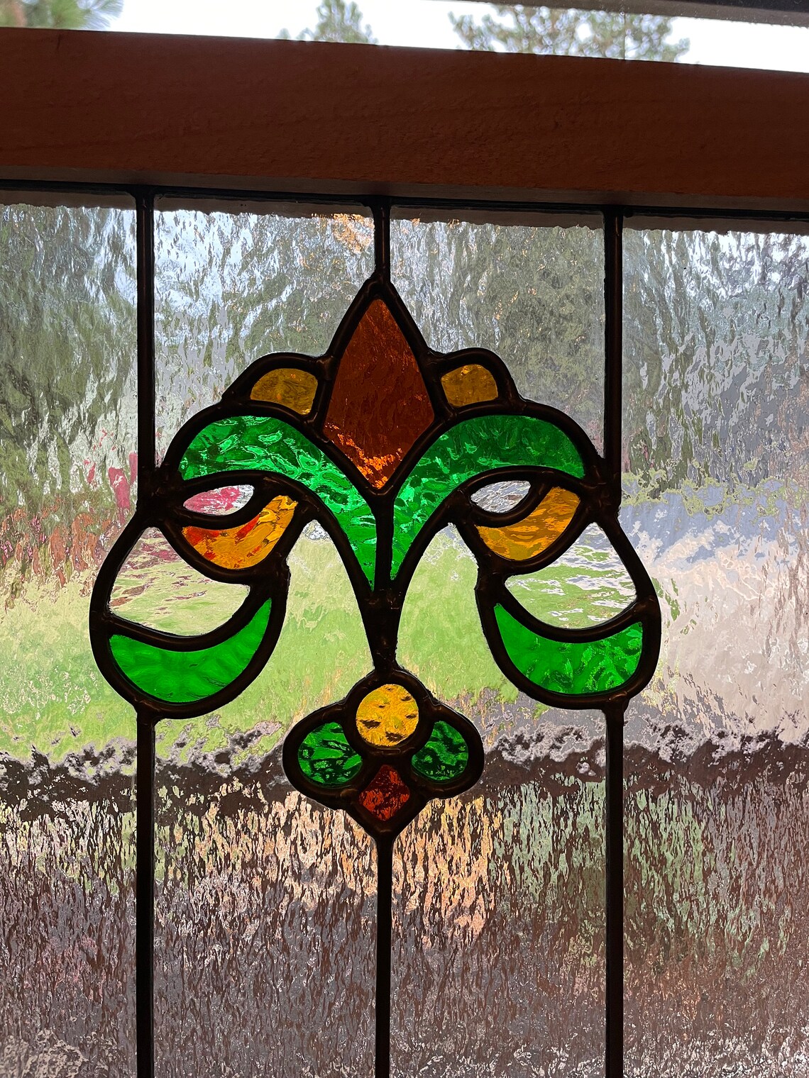 Framed Stained Glass Window - Etsy