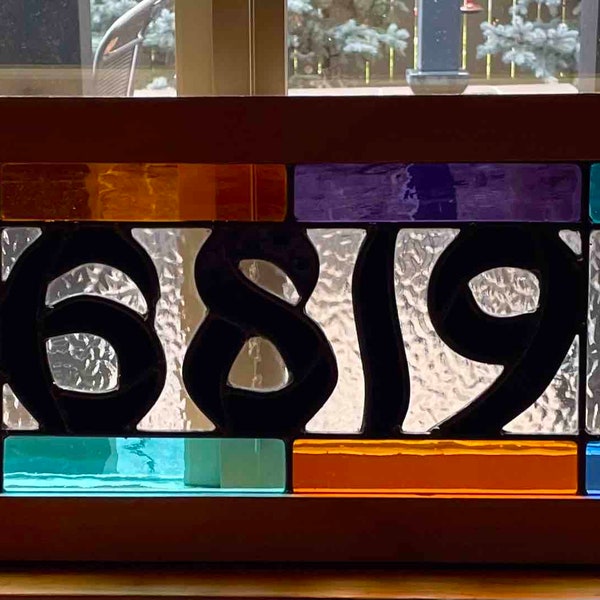 Stained Glass Numbers - Etsy