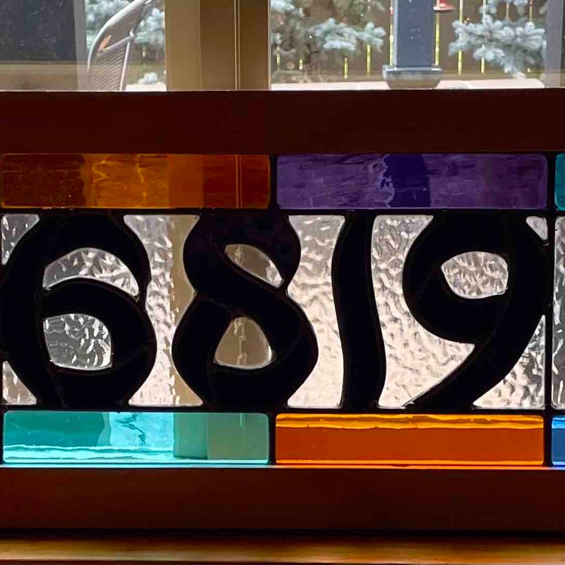 Stained Glass Numbers - Etsy