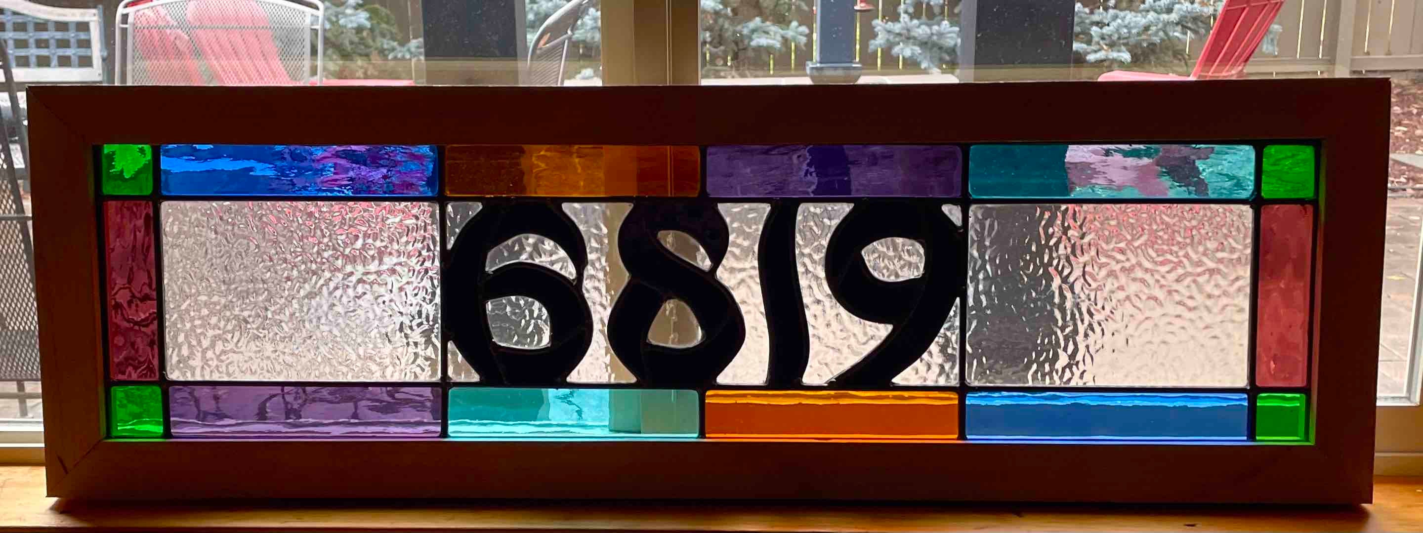 Stained Glass Window - House Numbers, Custom Order - Etsy