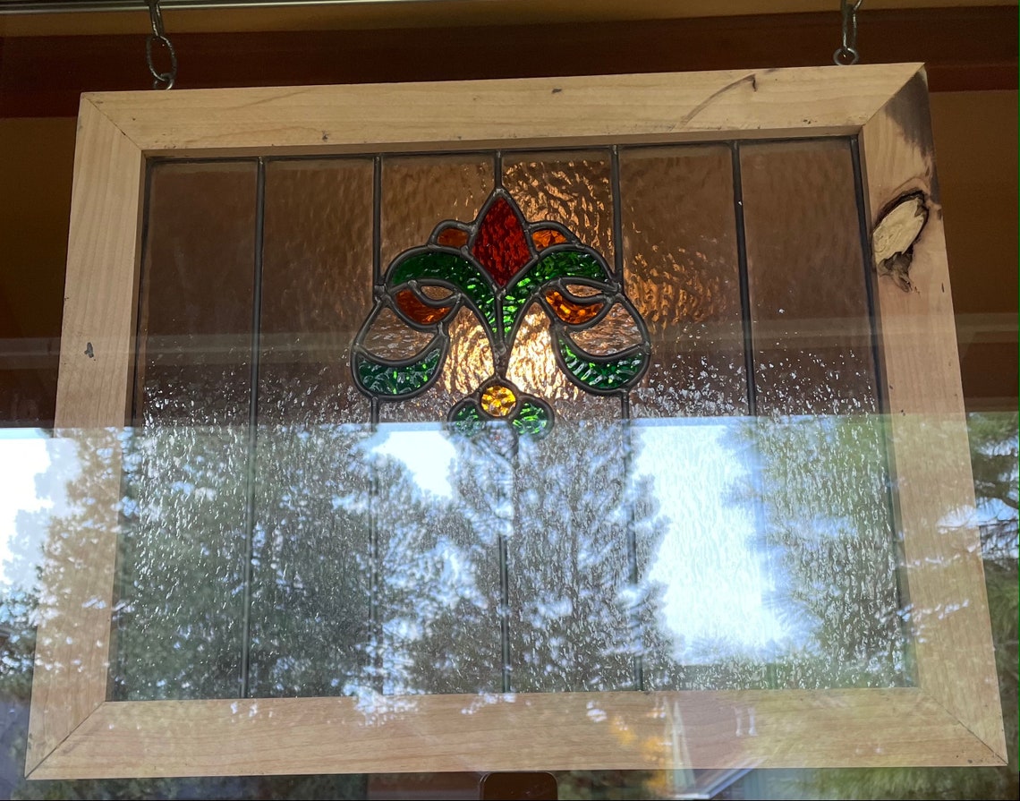 Framed Stained Glass Window - Etsy