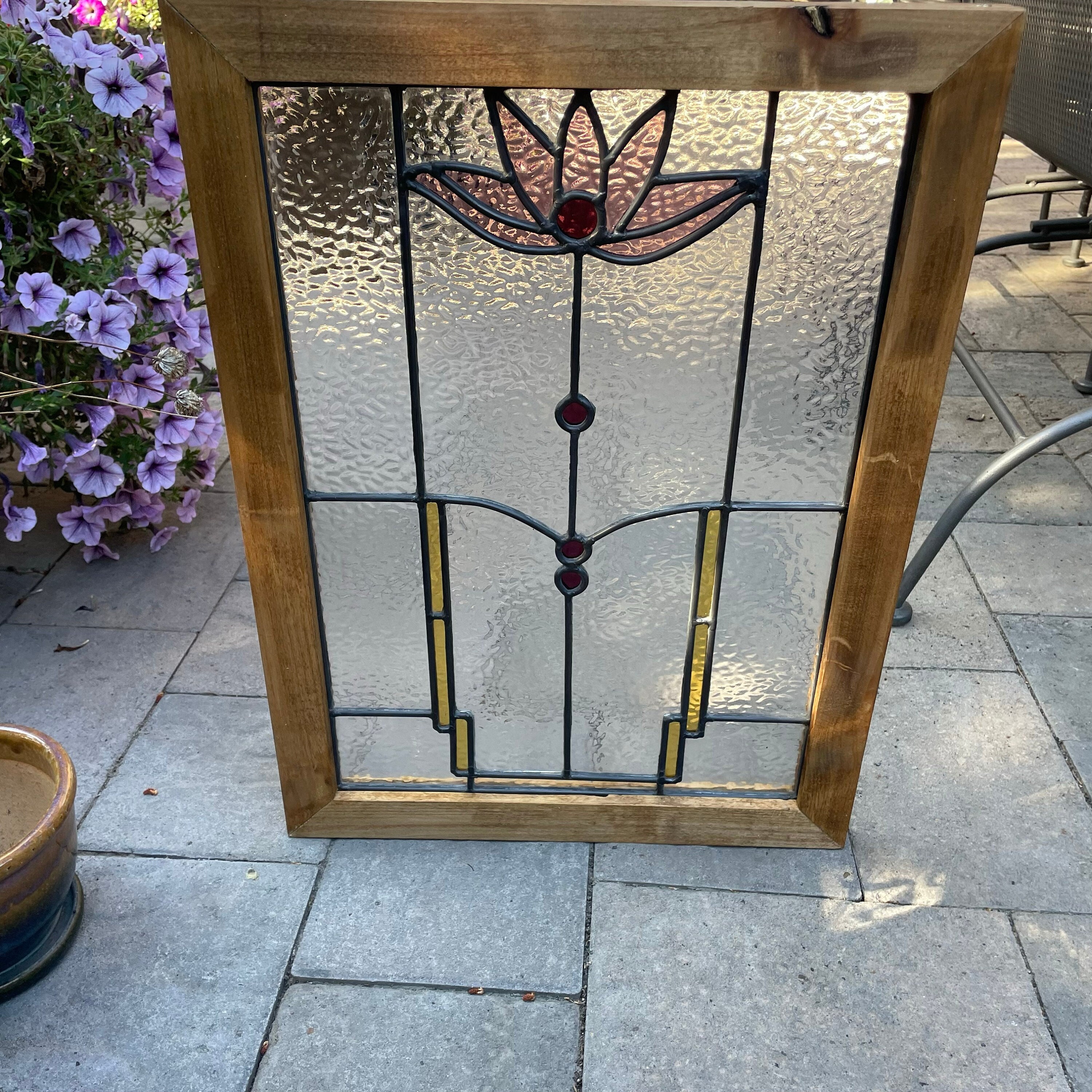 Art Deco Stained Glass Window - Etsy