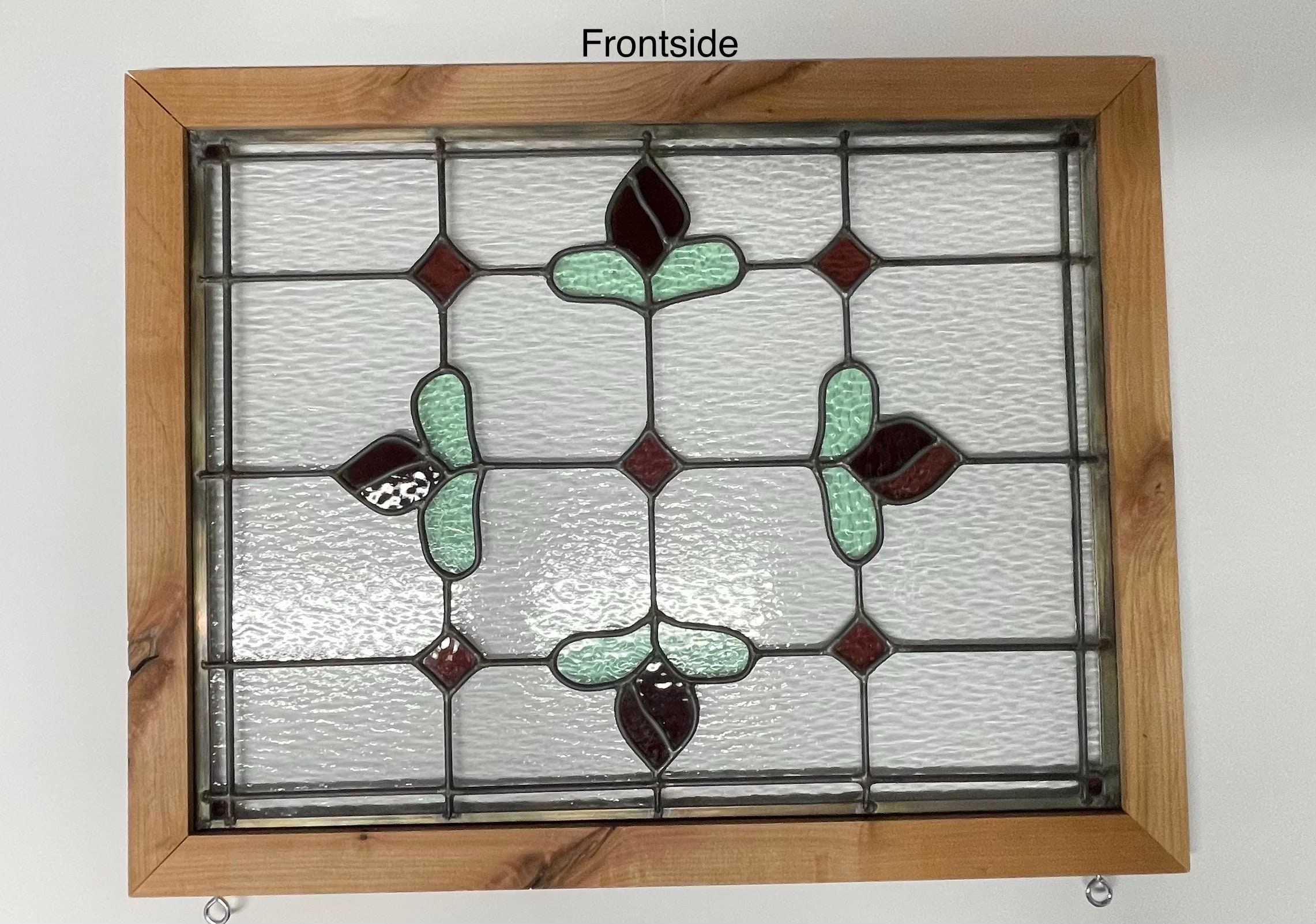 Framed Stained Glass Window Transom Panel - Etsy