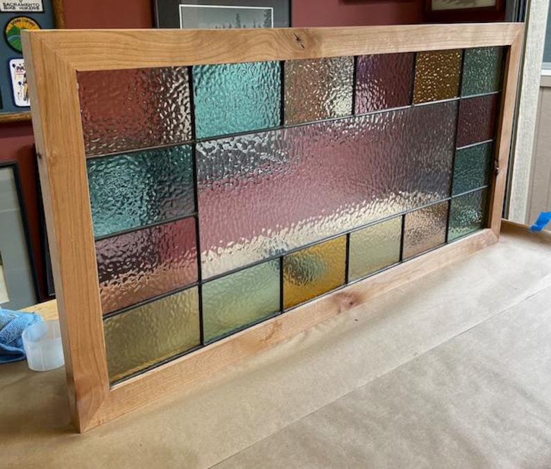 Framed Stained Glass Window - Custom Order - Etsy