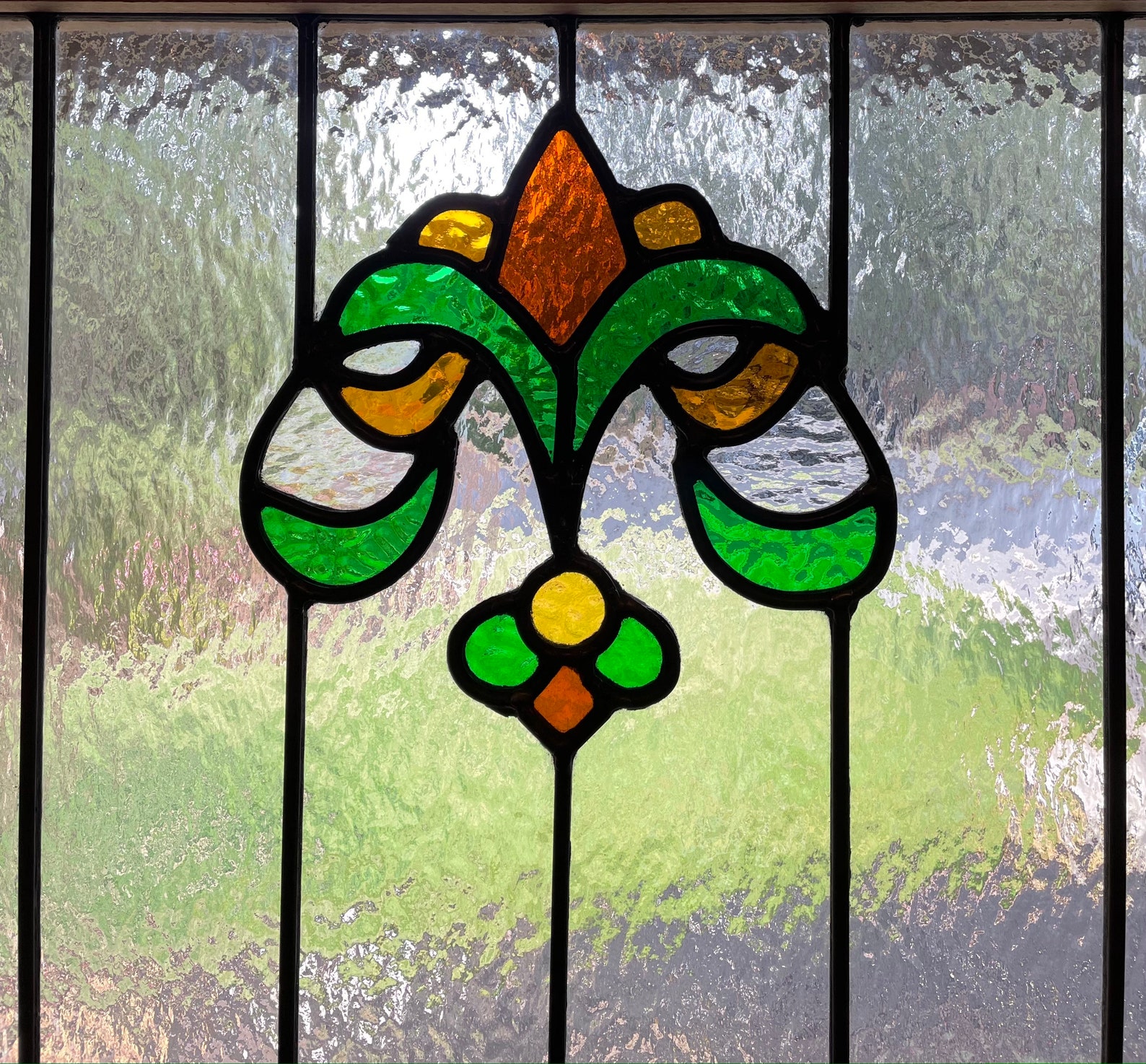 Framed Stained Glass Window - Etsy