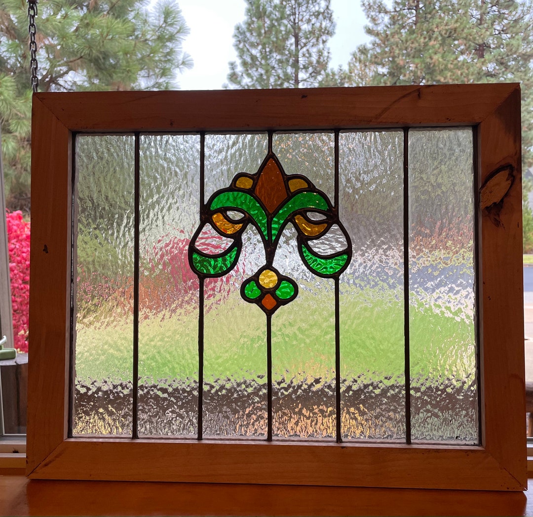 Framed Stained Glass Window - Etsy