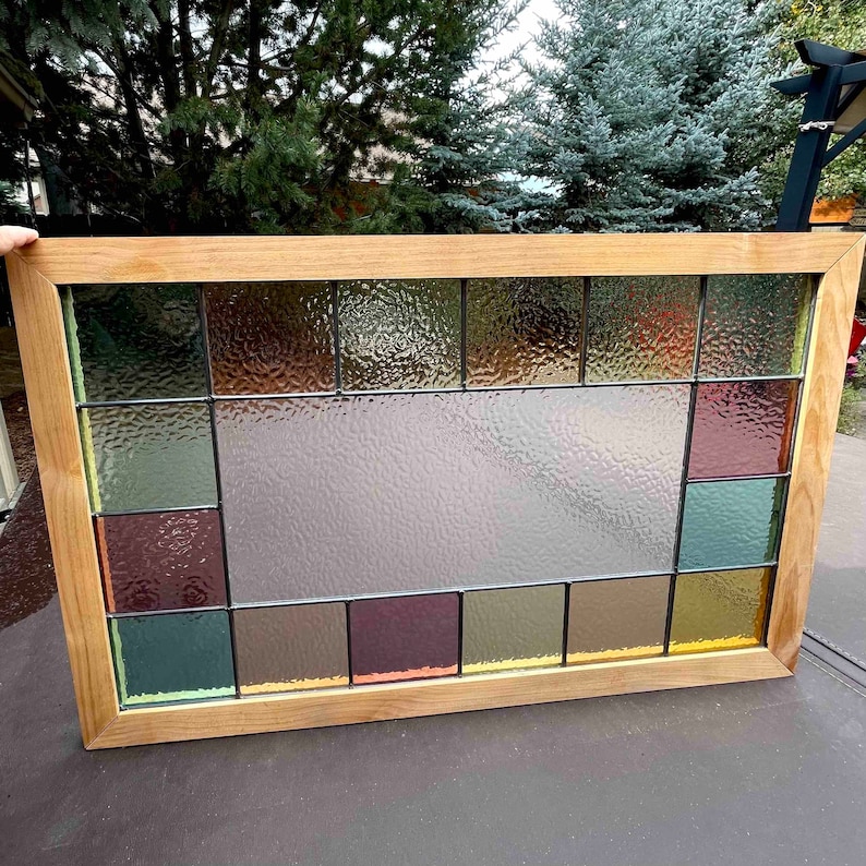 Framed Stained Glass Window - Custom Order - Etsy