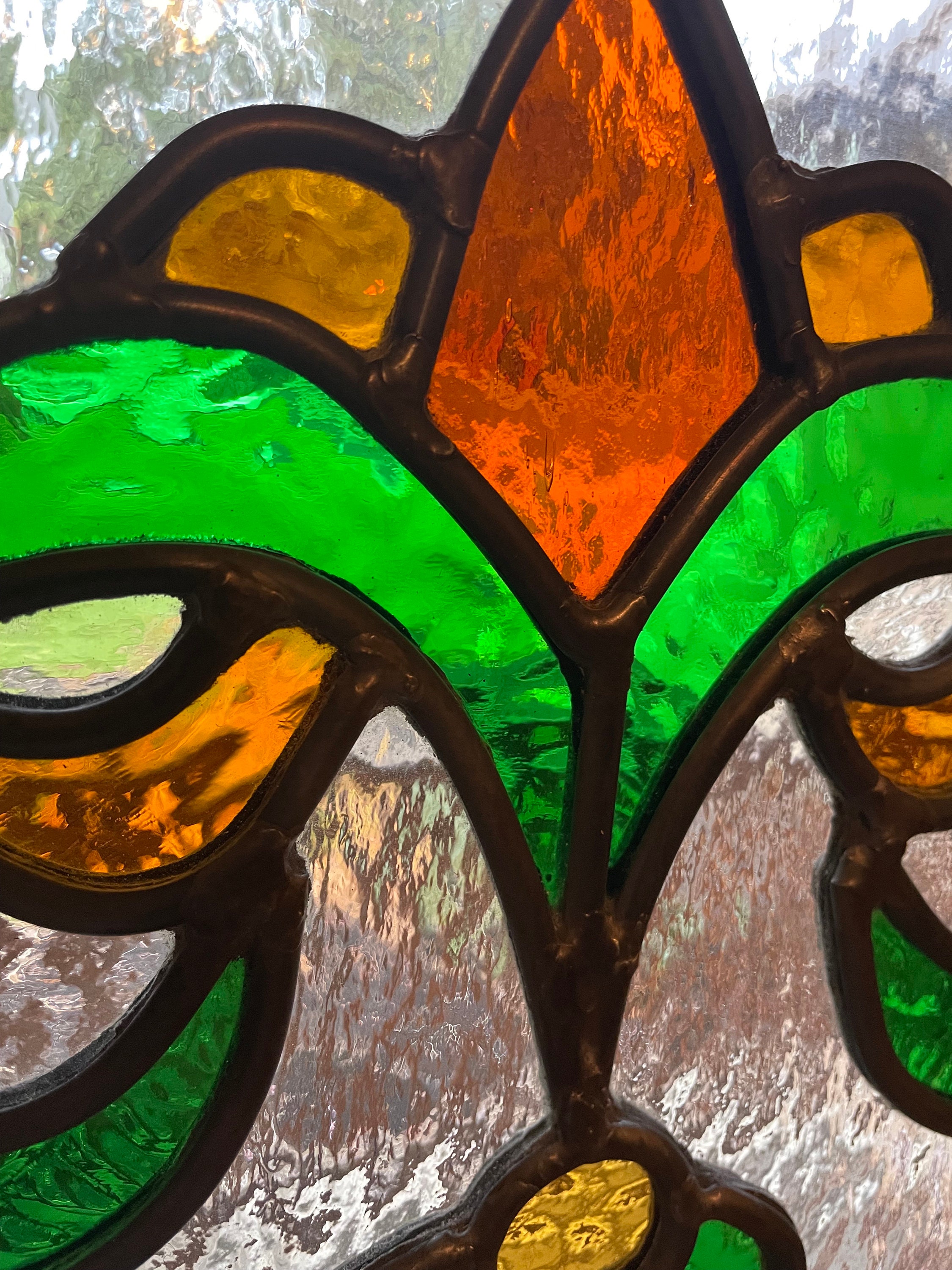 Framed Stained Glass Window - Etsy