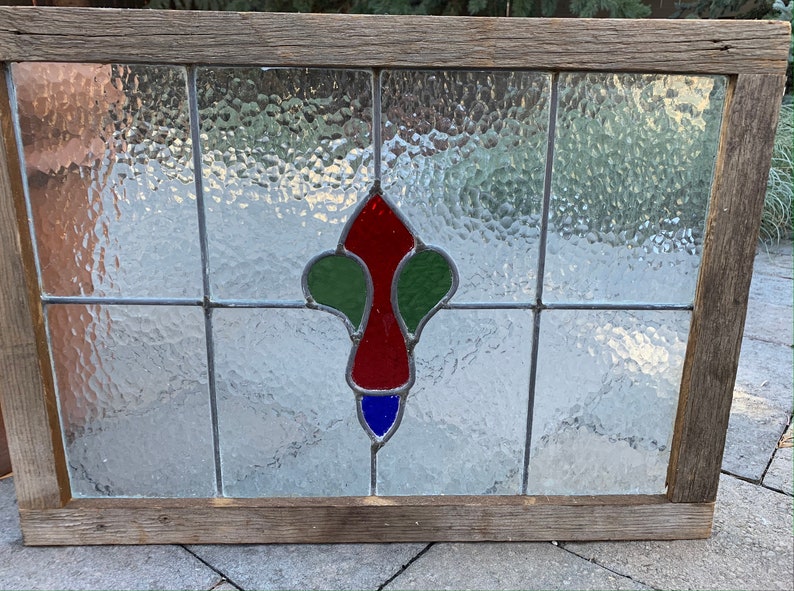 Framed Stained Glass Window - Etsy