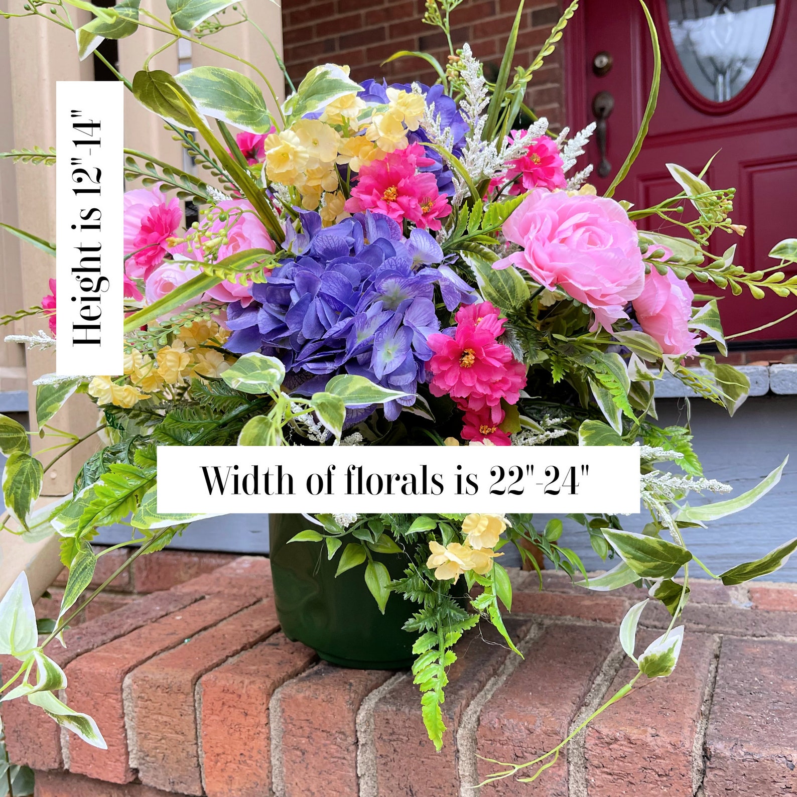 Urn Filler for Spring, Spring Front Porch Planter, Spring Urn Filler ...