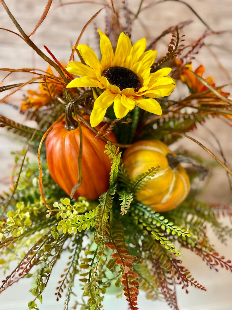 Fall Cemetery Flowers for Vase, Cemetery Decoration, Artificial Flowers ...