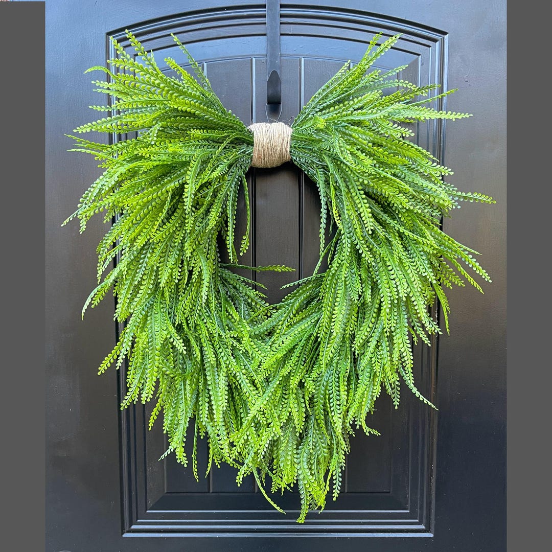 Bead Grass Wreath for Front Door, Saw Grass Wreath, Year Round Wreath ...