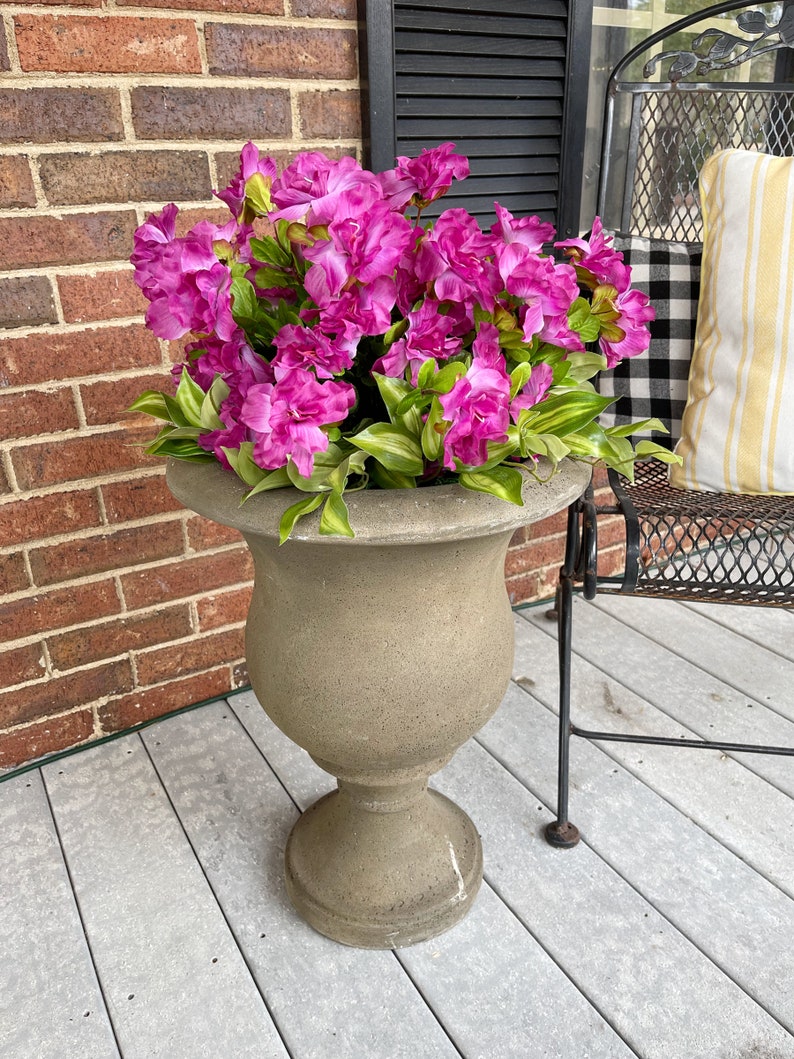 Urn Filler for Spring, Spring Front Porch Planter With Artificial ...