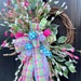 Spring Grapevine Wreath for Front Door Pink and White Spring - Etsy
