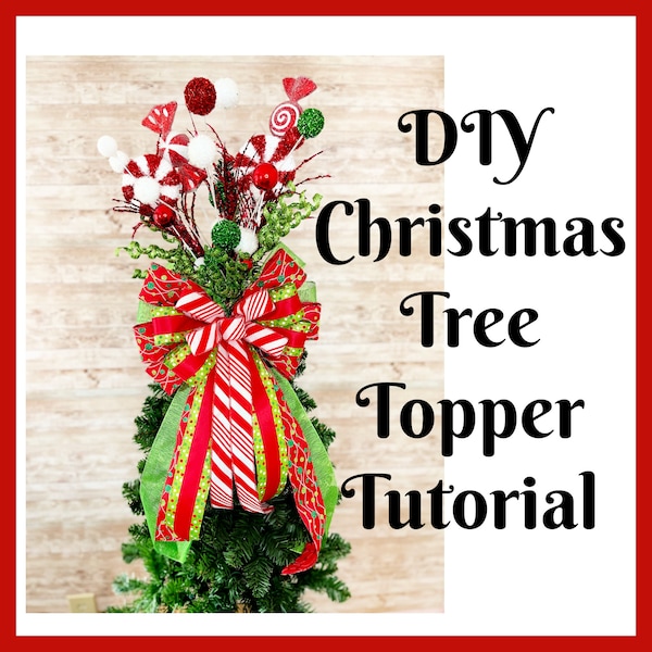 Christmas Tree Topper Bow - Etsy