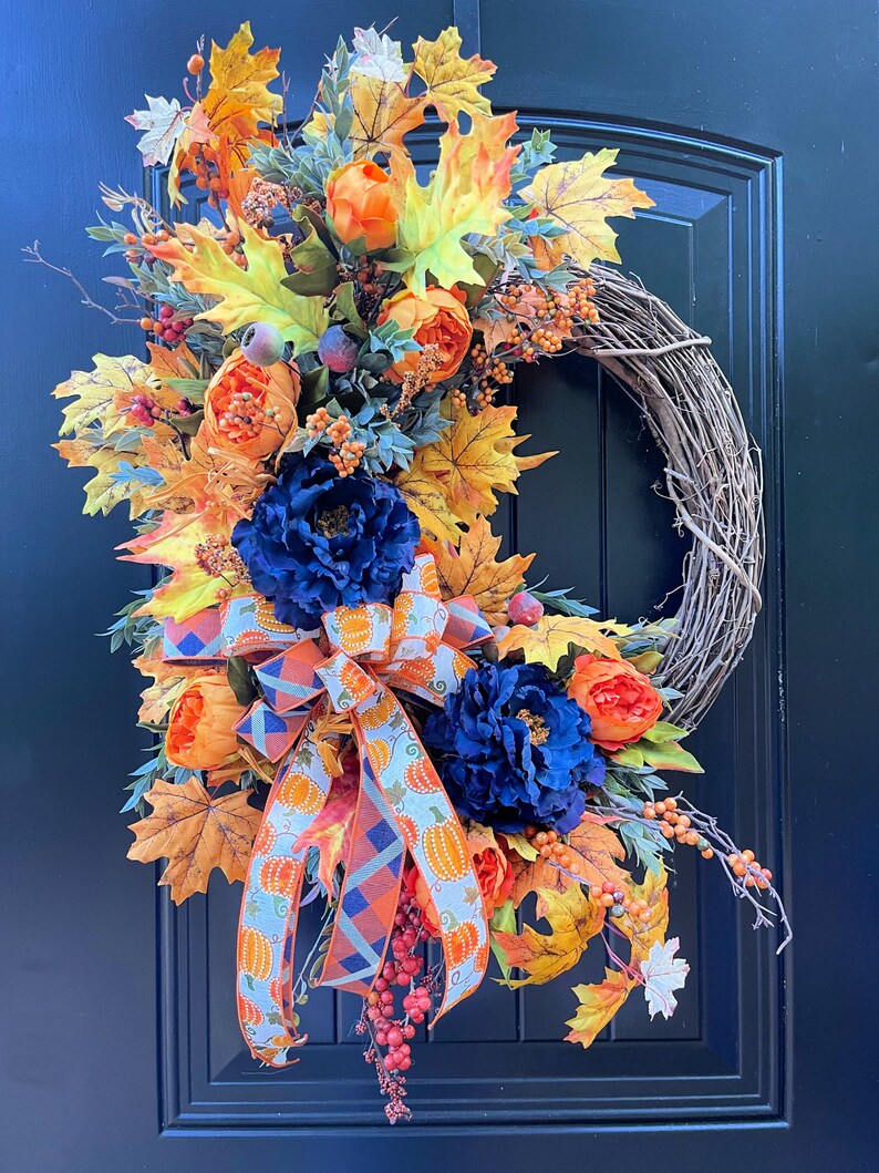 DIY Fall Wreath Tutorial How to Make a Fall Wreath Wreath - Etsy