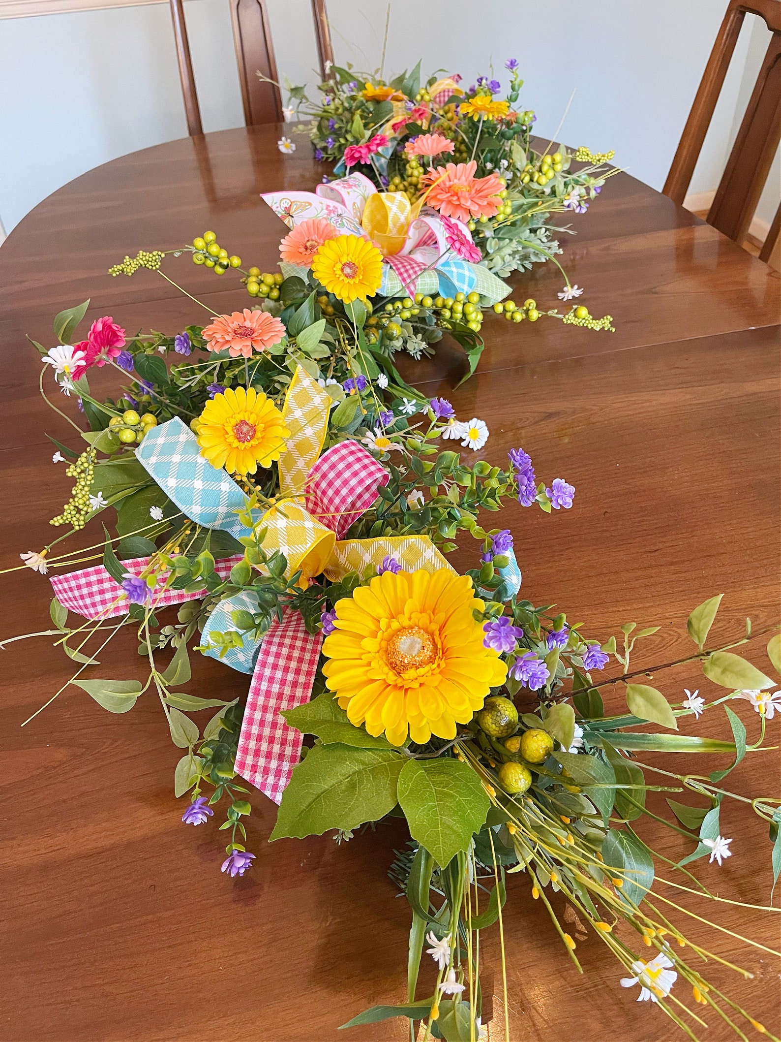 Spring Floral Garland Spring Garland for Mantle Easter - Etsy