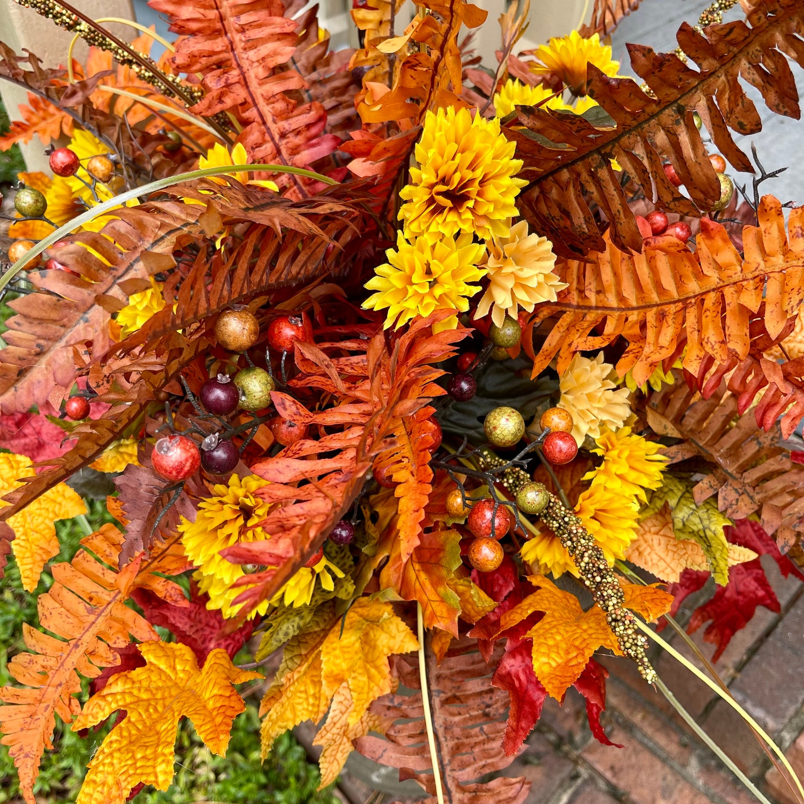 Fall Front Porch Planter Fall Urn Filler for Outdoors Fall - Etsy