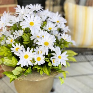 Urn Filler for Spring, Spring Front Porch Planter With Faux Daisies ...