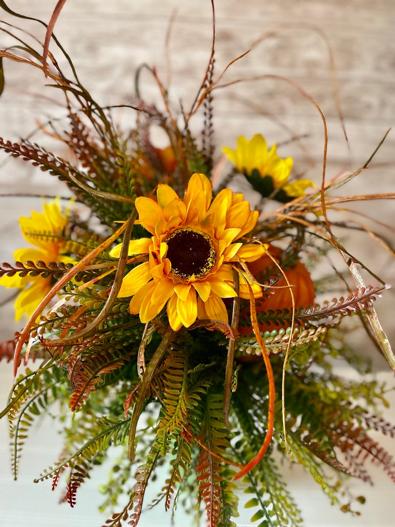 Fall Cemetery Flowers for Vase, Cemetery Decoration, Artificial Flowers ...