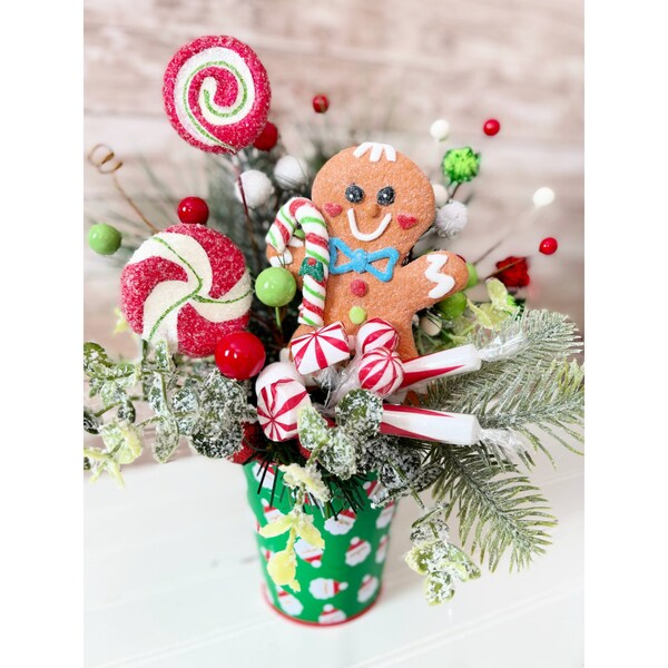 Christmas Table Arrangement - Etsy