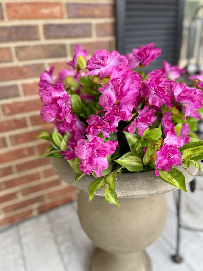Urn Filler for Spring, Spring Front Porch Planter With Artificial ...