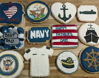 Military Navy Cookies - Etsy