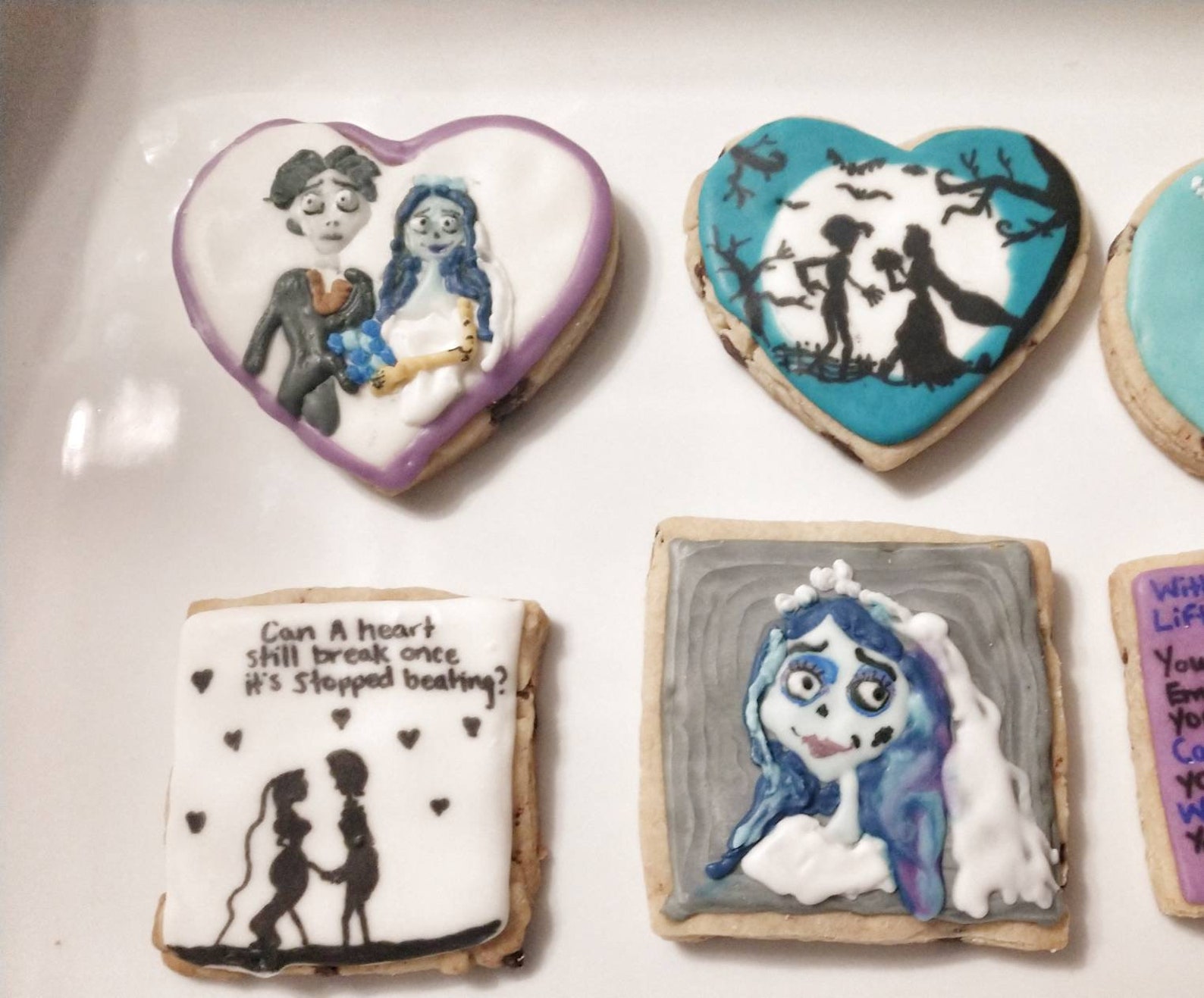 Vegan Corpse Bride Inspired Cookies Wedding Shower Bridal | Etsy