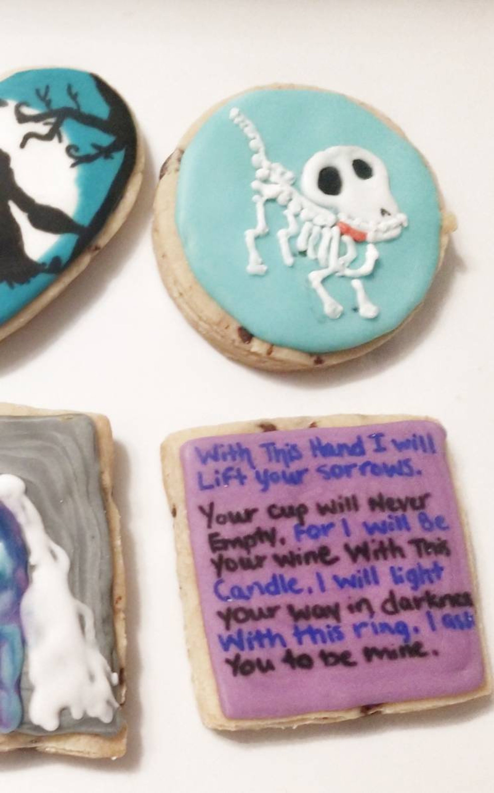 Vegan Corpse Bride Inspired Cookies Wedding Shower Bridal - Etsy